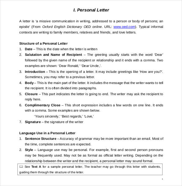 44+ Personal Letter Templates - PDF, DOC | Free & Premium Templates