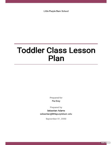 Toddler Lesson Plan Template - 19+ Free PDF, Word Format Download!