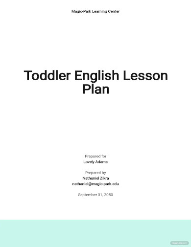 Toddler Lesson Plan Template - 19+ Free PDF, Word Format Download!