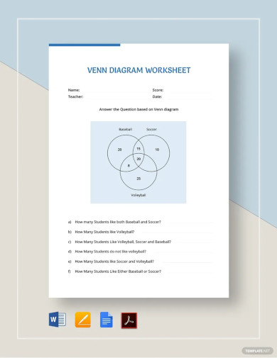 Free 9+ Triple Venn Diagram Templates, Word, PDF Format Download!