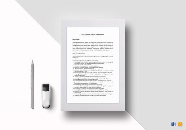 Job Description Templates - 32+ Free Word, Excel, PDF