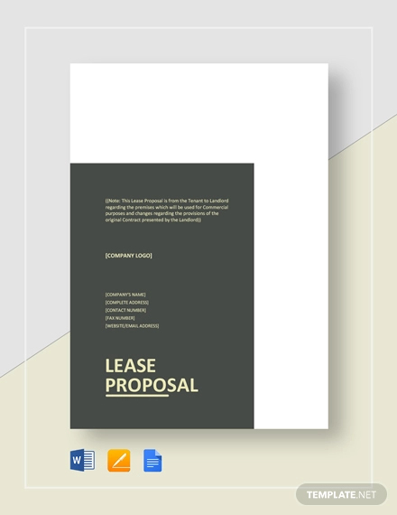 21+ Lease Proposal Templates - Sample, Example, Format