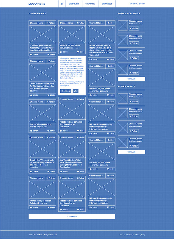 21+ Great Examples Of Wireframes