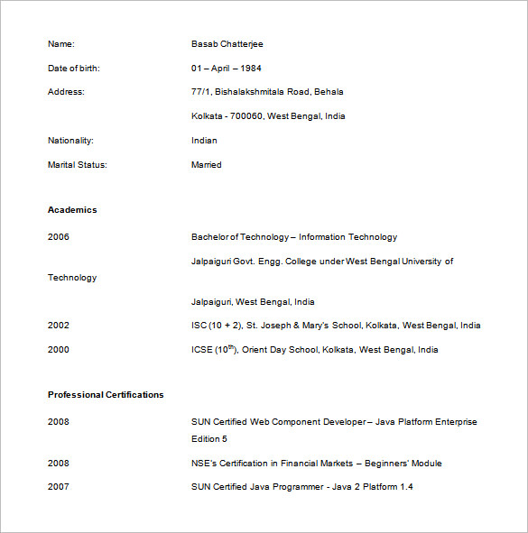 12+ Java Developer Resume Templates - DOC, PDF