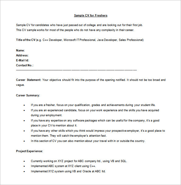 12+ Java Developer Resume Templates - DOC, PDF