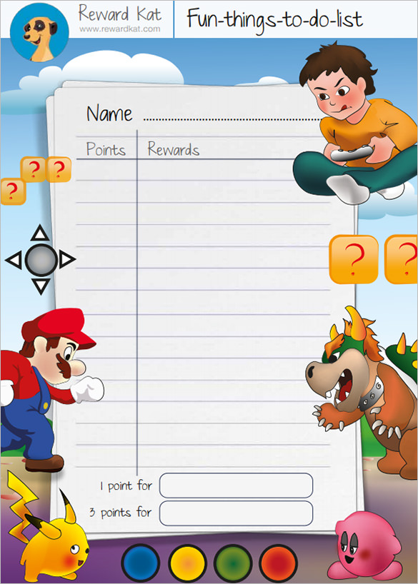 20+ Reward Chart Templates - DOC, PDF, Excel