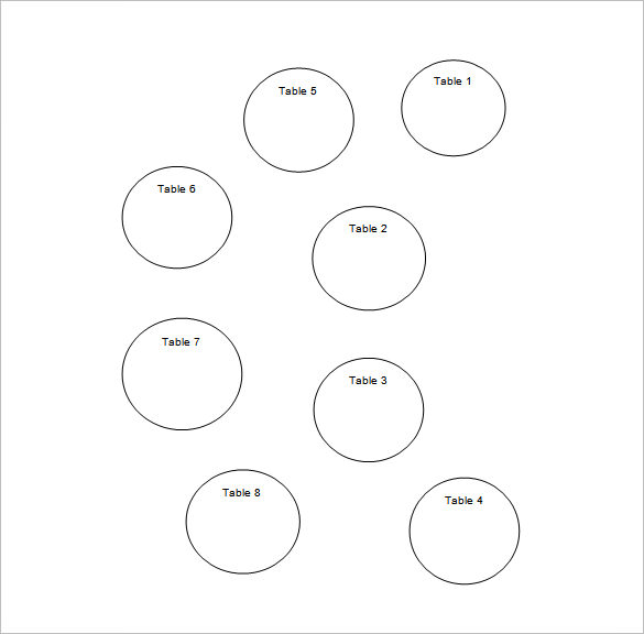 Printable Round Table Seating Chart Template