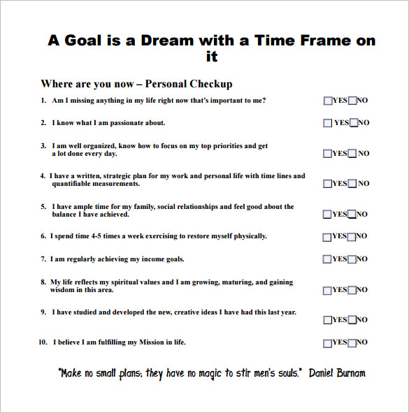 7+ Goal Chart Templates - DOC, PDF, Excel