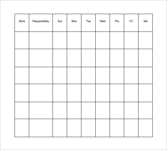 16+ Free Responsibility Chart Template in Excel | Word | Apple Numbers ...