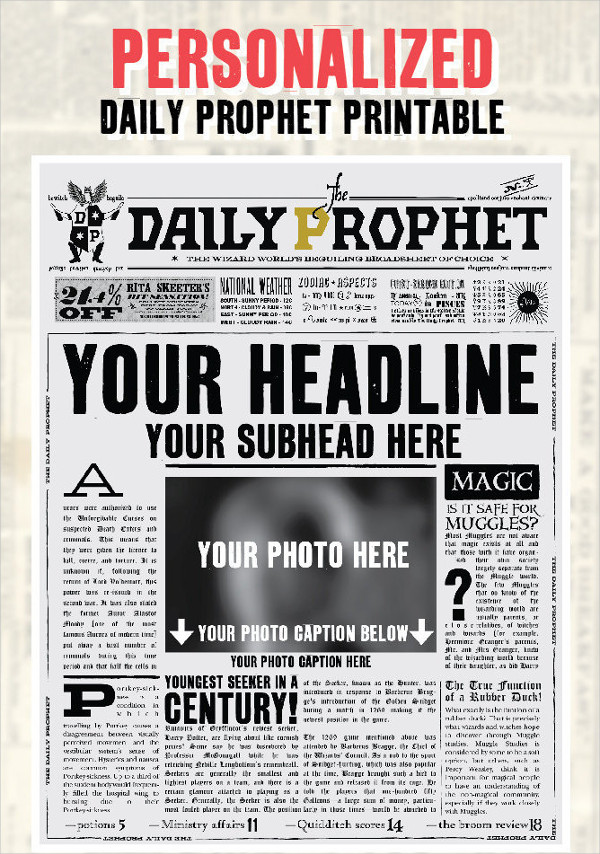Newspaper Poster Template Free