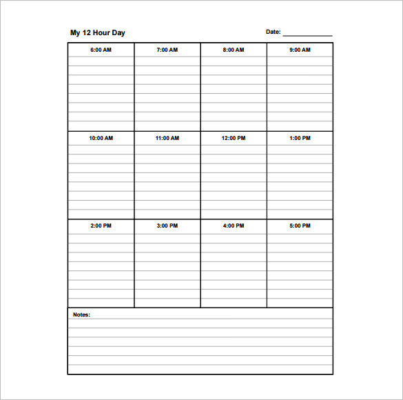 School Schedule Template - 19+ Word, Excel, PDF Format Download