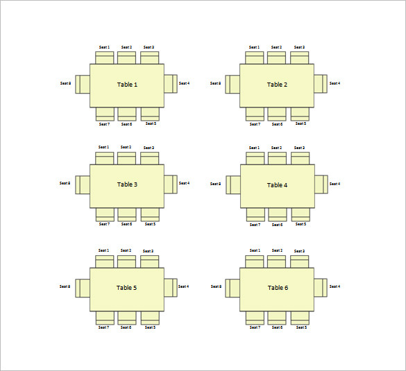 24+ Seating Chart Templates - DOC, PDF