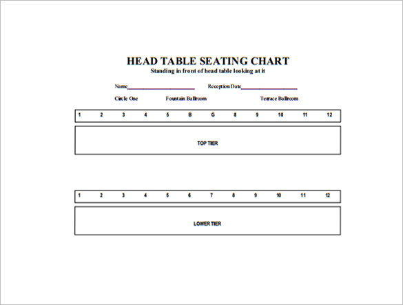 Table Seating Chart Template – 22+ Free Sample, Example, Format Download!