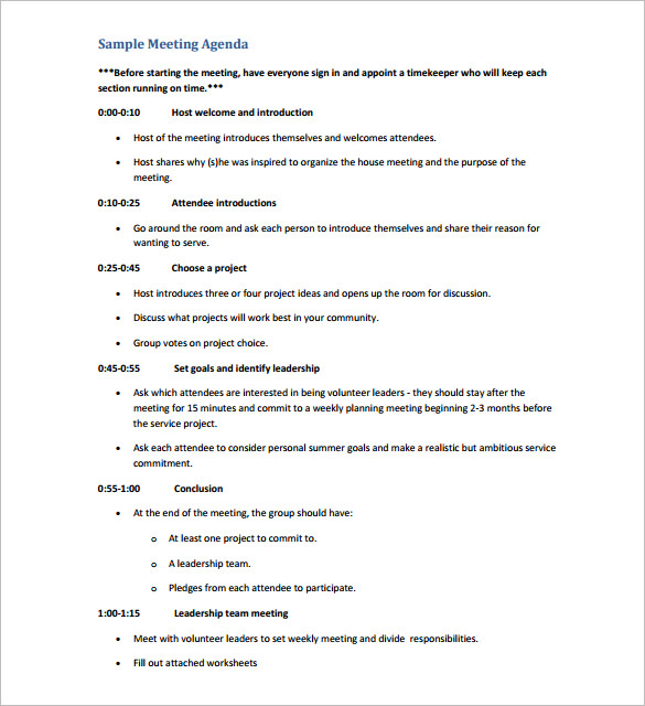 24+ Meeting Schedule Templates - Docs, Excel, PDF
