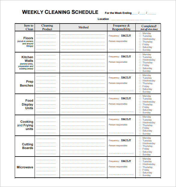 Restaurant Schedule Template 18 Free Excel Word Documents Download Restaurant Schedule Template 18 Free Excel Word Documents Download