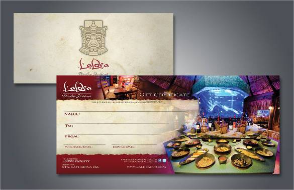 Gift Certificate Template - 42+ Examples in PDF, Word In Design Format ...