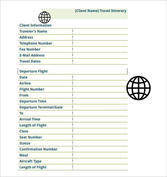 11+ Travel Schedule Templates - Free Word, Excel, PDF Format Download!