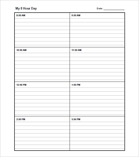 14+ Family Schedule Templates - Word, PDF