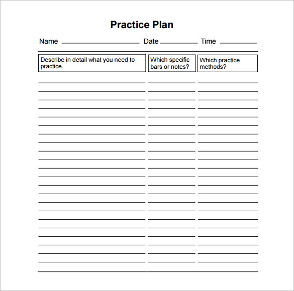 15+ Practice Schedule Templates - Word, Excel, PDF