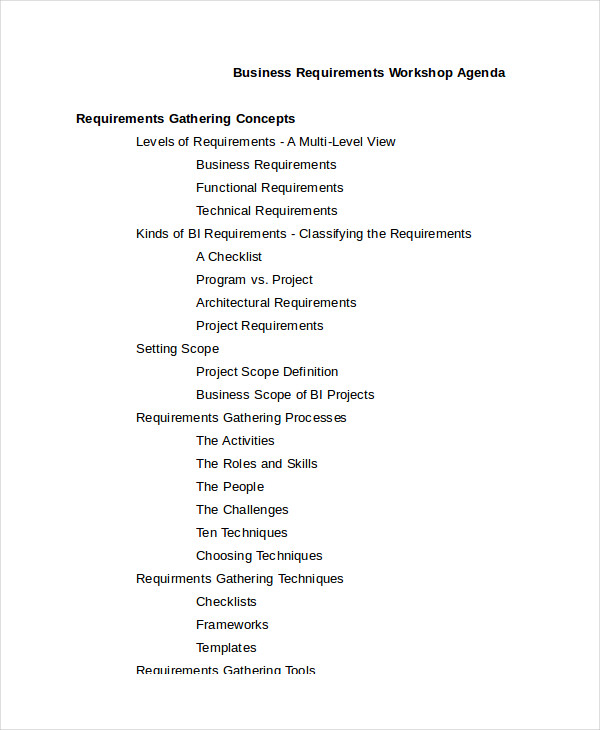 Workshop Agenda Template - 7+ Free Word, PDF Documents Download