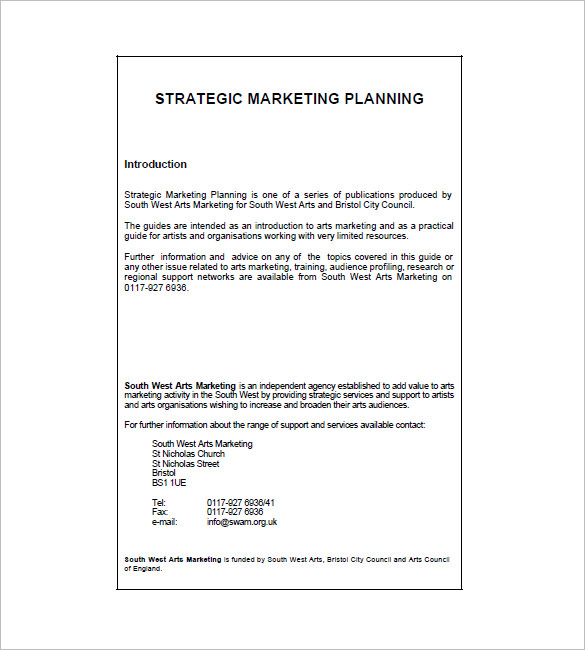 Marketing Plan Template - 68+ Free Word, Excel, PDF Format Download ...