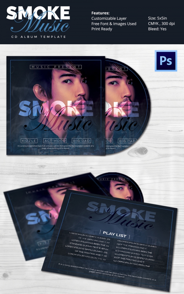 50+ Album Cover Templates - PSD
