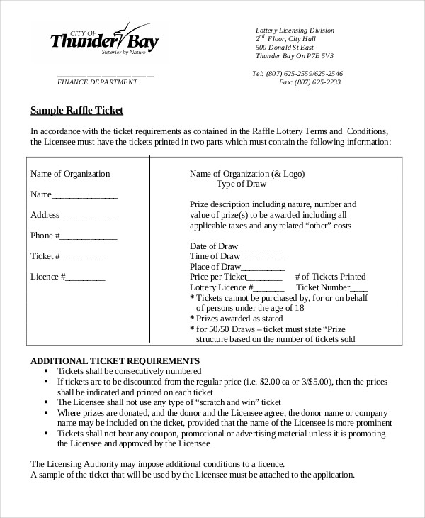 21+ Printable Raffle Ticket Templates - PSD, Ai, Word, InDesign