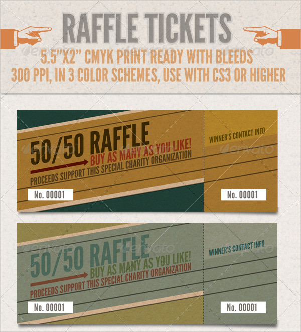 21+ Printable Raffle Ticket Templates - PSD, Ai, Word, InDesign