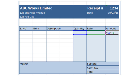 How to Create Receipts in Excel | Free & Premium Templates