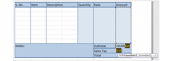 How to Create Receipts in Excel