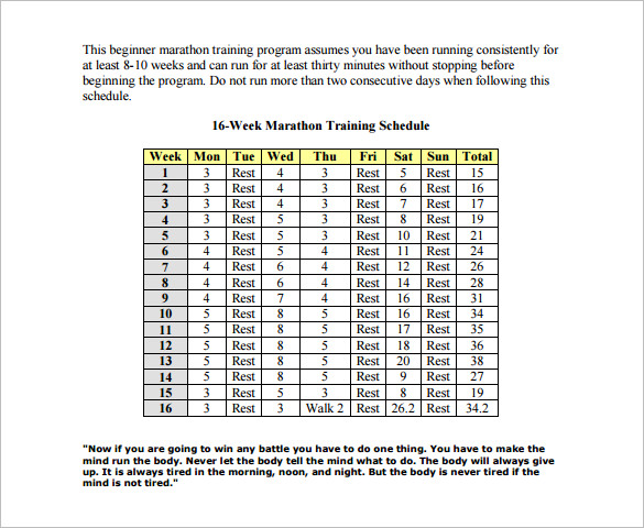 Training Schedule Template - 13+ Free Sample, Example Format Download!