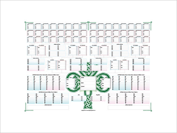 12+ Family Tree Chart Template - Word, Excel, PDF Format Download!