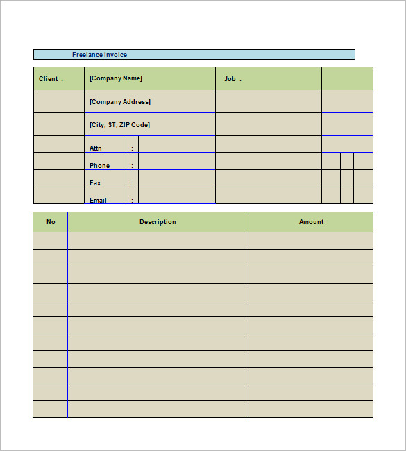 Freelancer Invoice Template - 15+ Free Word, Excel, PDF Format Download
