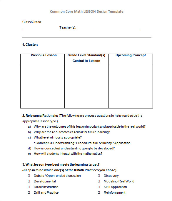 59 Lesson Plan Templates PDF DOC Excel