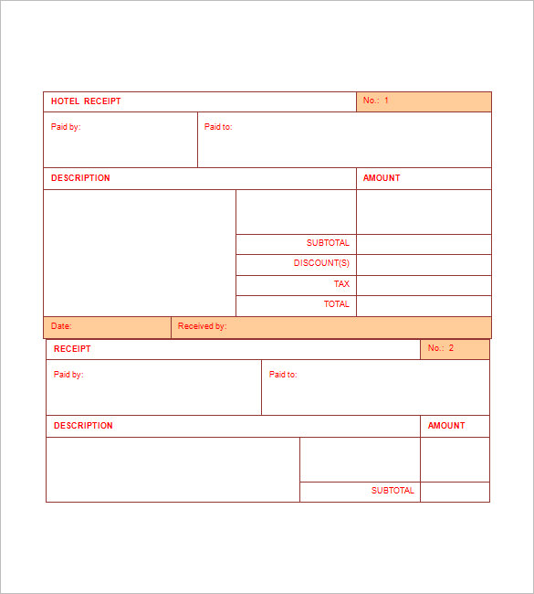 14+ Hotel Invoice Templates - Docs, PDF, Word