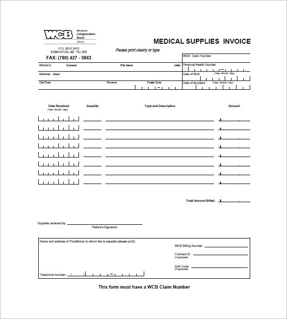 10+ Medical / Health Invoice Templates - Docs, PDF, Word