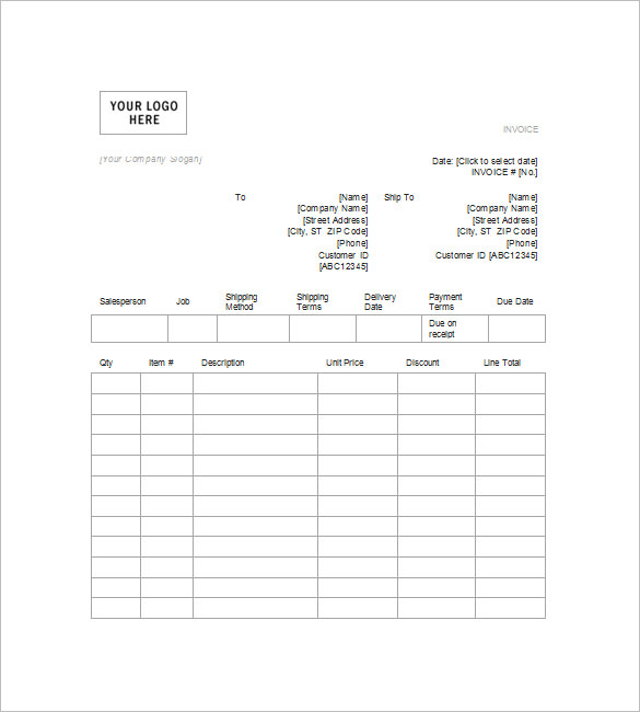 Tax Invoice Template - 23+ Word, Excel, PDF Format Download