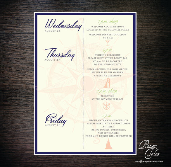 9+ Program Schedule Templates - Docs, PDF