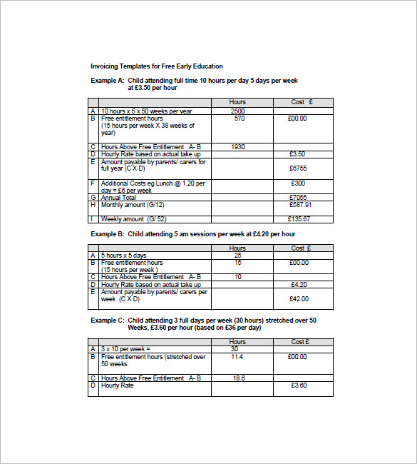 13+ Education Invoice Template - Free Word, Excel, PDF Format Download