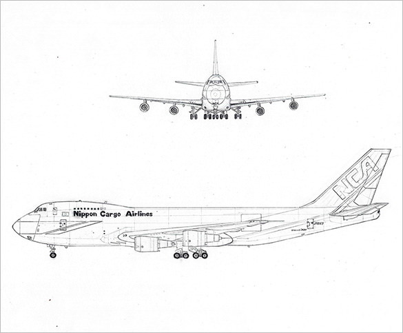 17+ Best Airplane Drawings to Download!