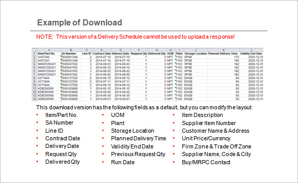 15+ Delivery Schedule Templates - Docs, PDF, Excel
