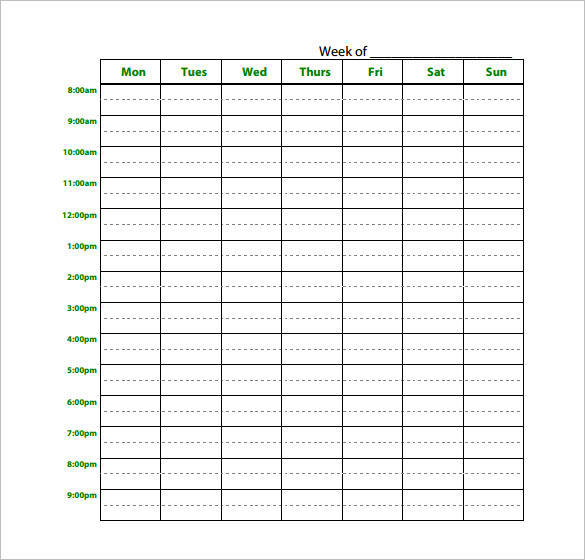 17 Study Schedule Templates Docs PDF