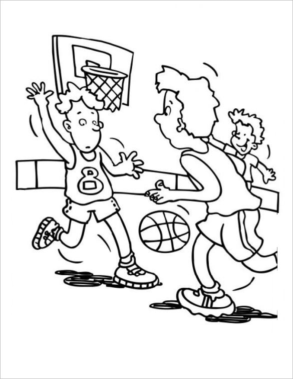 19+ Basketball Coloring Pages - PDF, JPEG, PNG