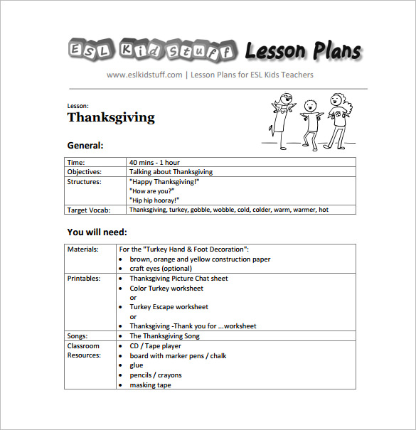 24+ Kindergarten Lesson Plan Template - PDF, DOC
