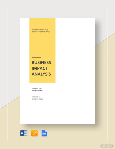 Business Impact Analysis Template - 12+ Word, PDF Format Download!
