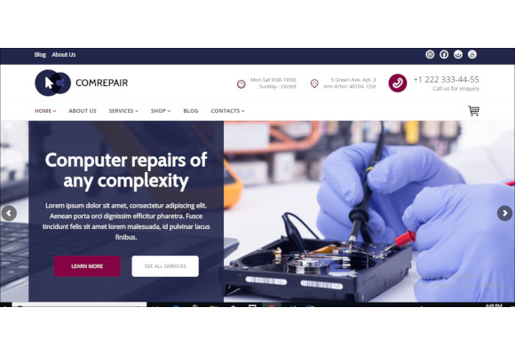 28+ Computer Repair Website Themes & Templates