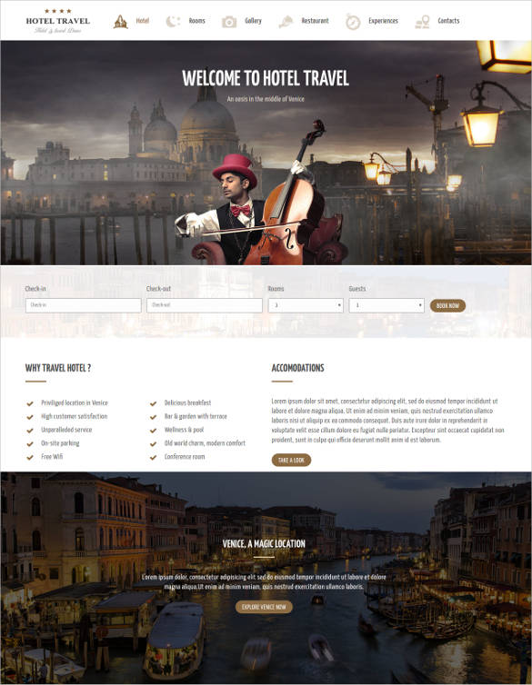 24+ Hotel Bootstrap Themes & Templates