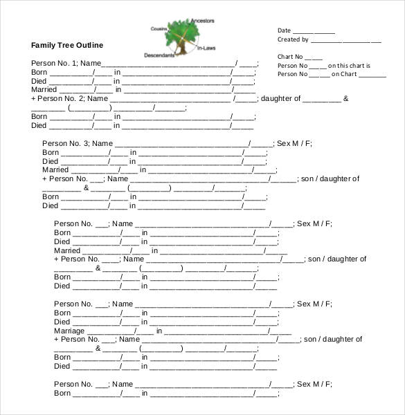 5 Free Family Tree Templates To Create Own Family Tree Free 41 Free 