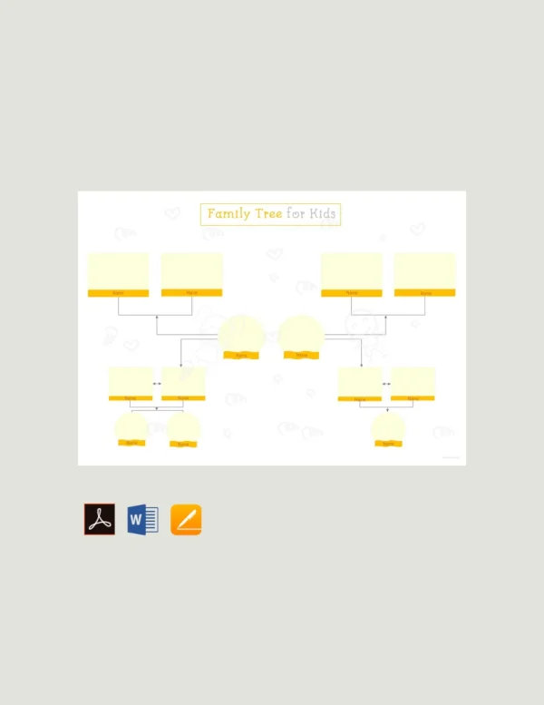 36+ Family Tree Templates - Word, PDF, PSD, Apple Pages