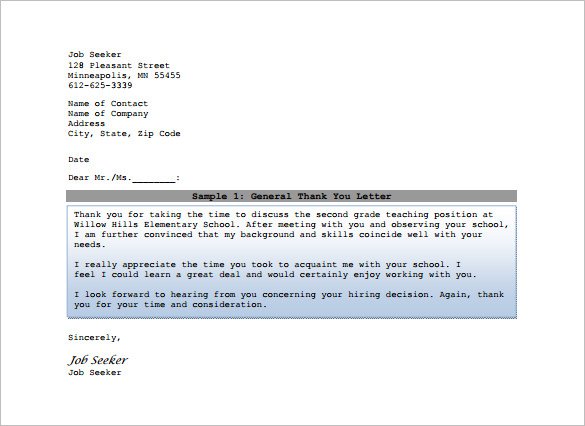 11+ Thank You Email After Teaching Interview - PDF, DOC